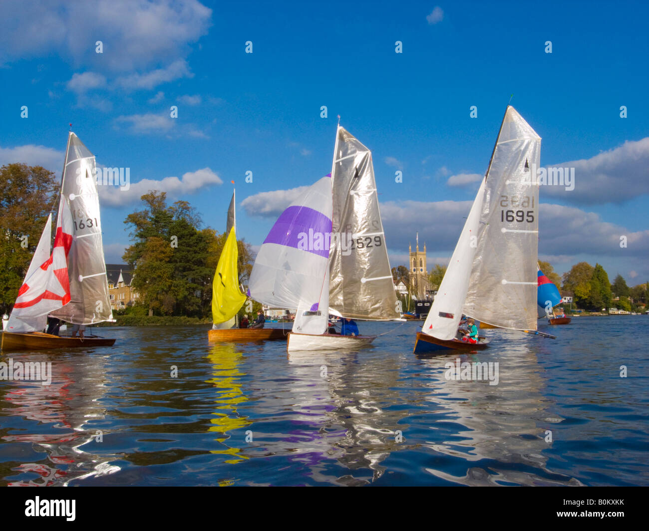 Europe UK england london hampton sailing Stock Photo - Alamy
