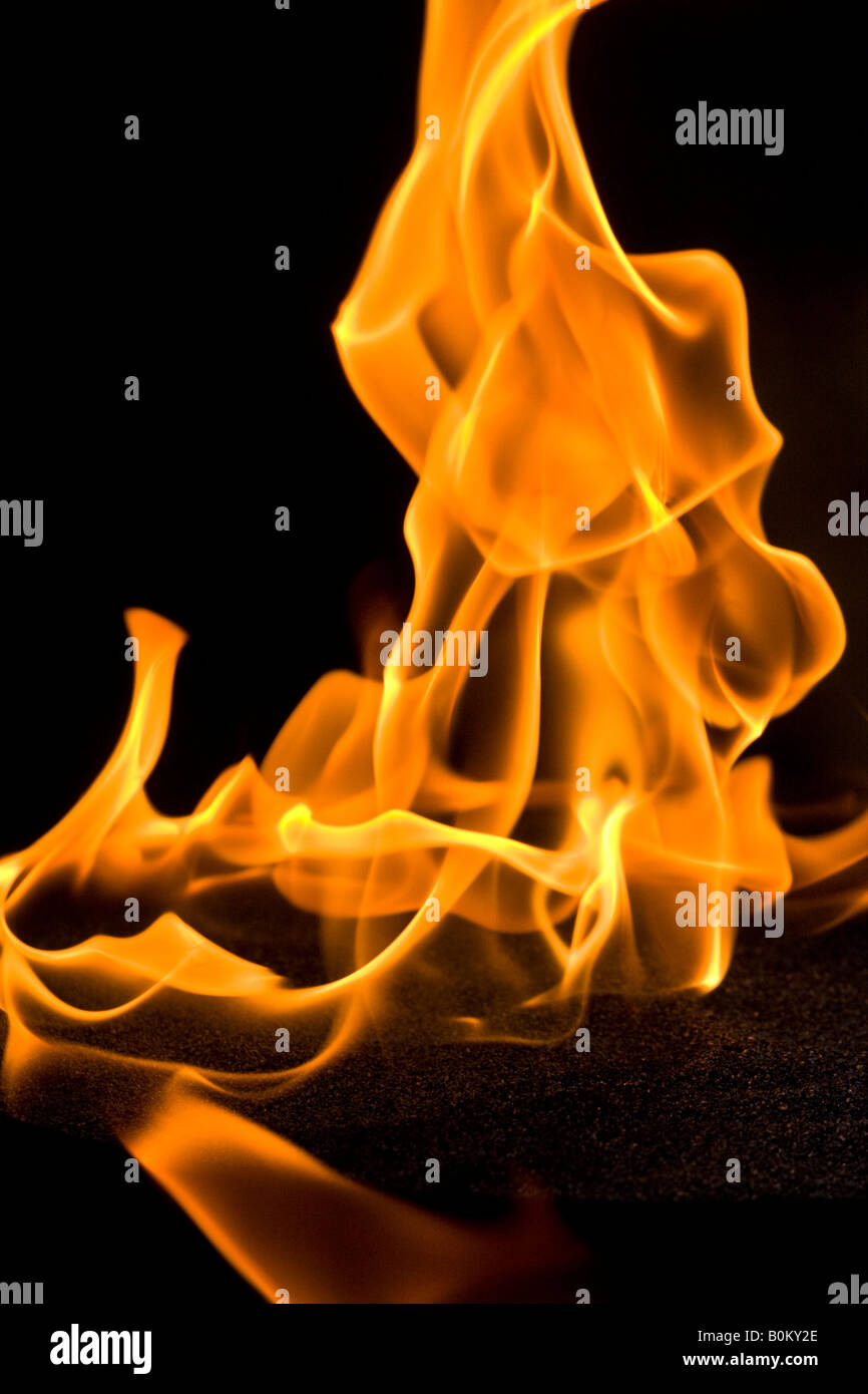 orange flame rising Stock Photo - Alamy