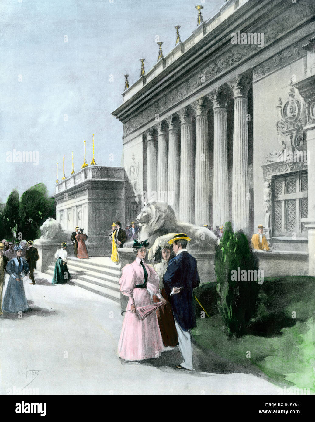 Fine Arts Building at the Cotton States Exposition in Atlanta Georgia ...