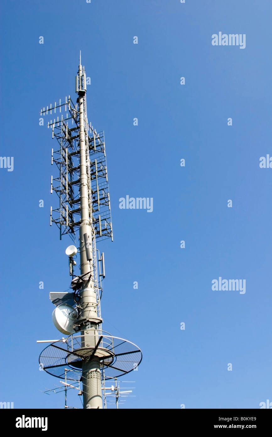 Transmission mast France September 2007 Stock Photo - Alamy