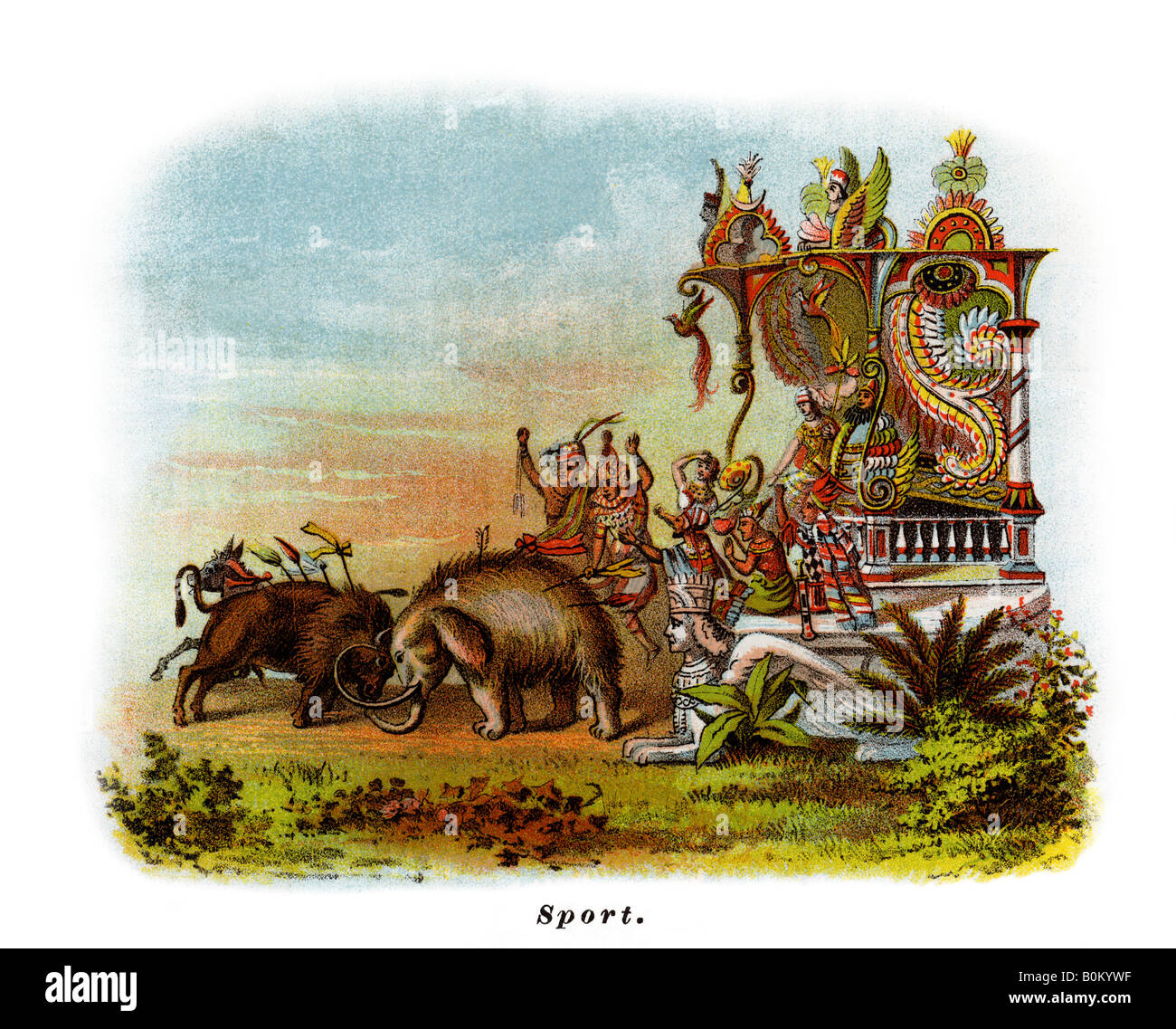 Sport - Mardi Gras Parade Float Design Stock Photo - Alamy