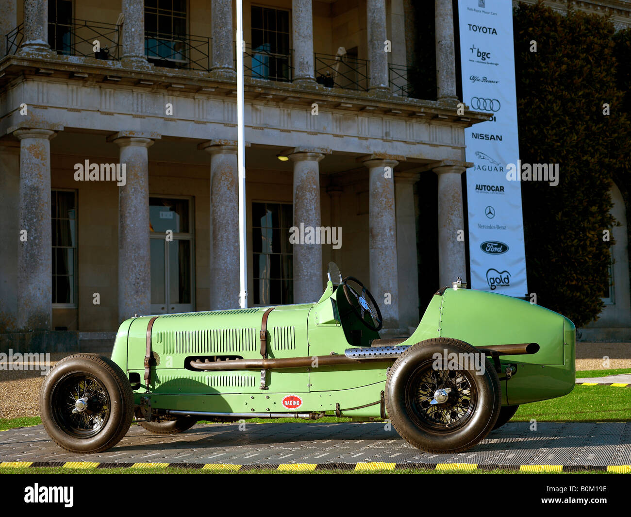 British racing green ERA formula one F1 car auto single seat automobile ...