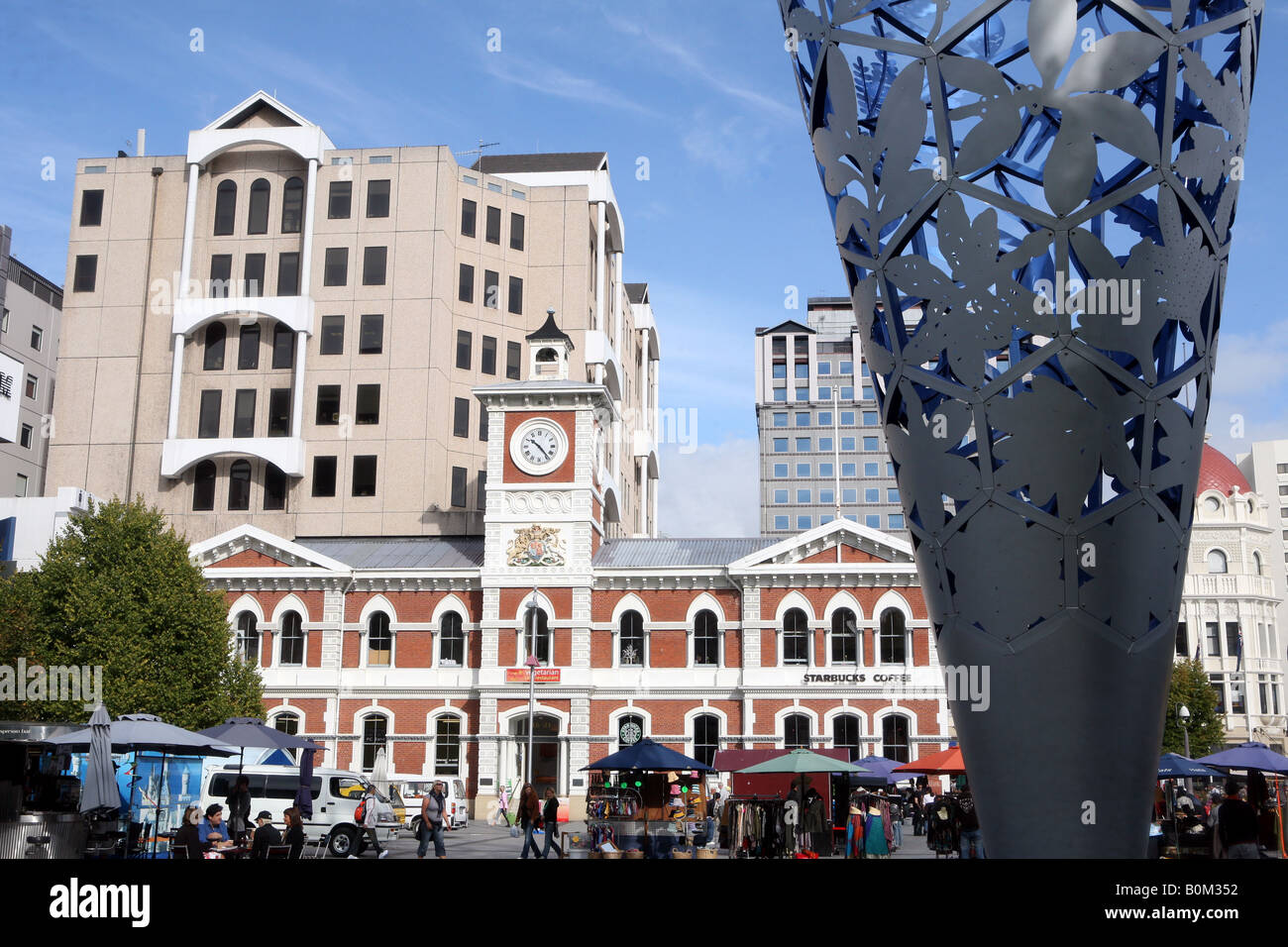 Cathedral square Christchurch New Zealand Stock Photo - Alamy
