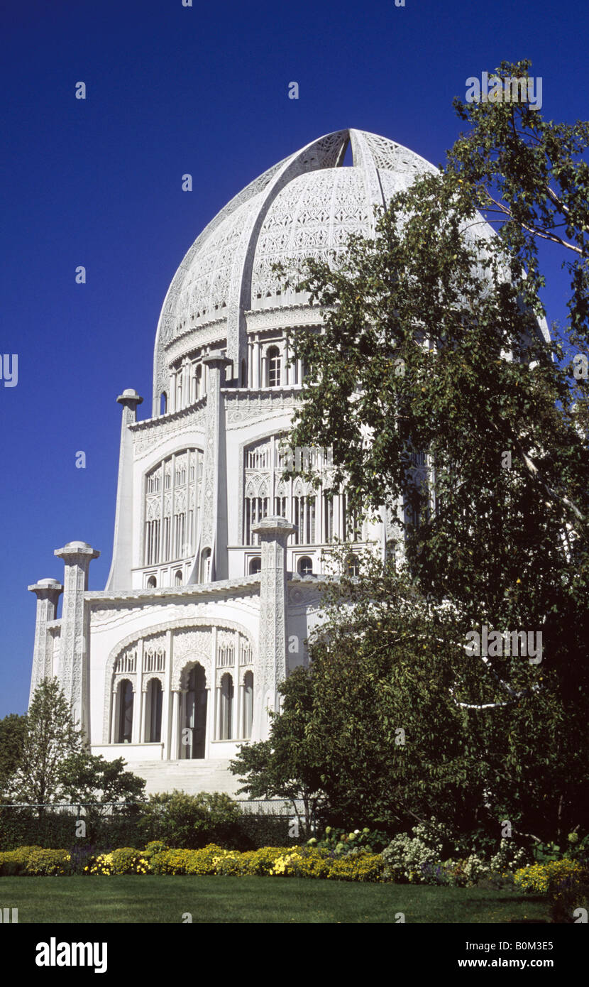 Bahai bahai religious temple wilmette hi-res stock photography and ...