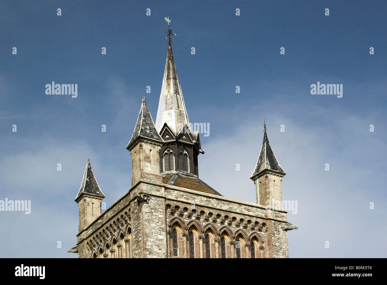 An ornate section of St Mildred's church, Whippingham near East Cowes ...