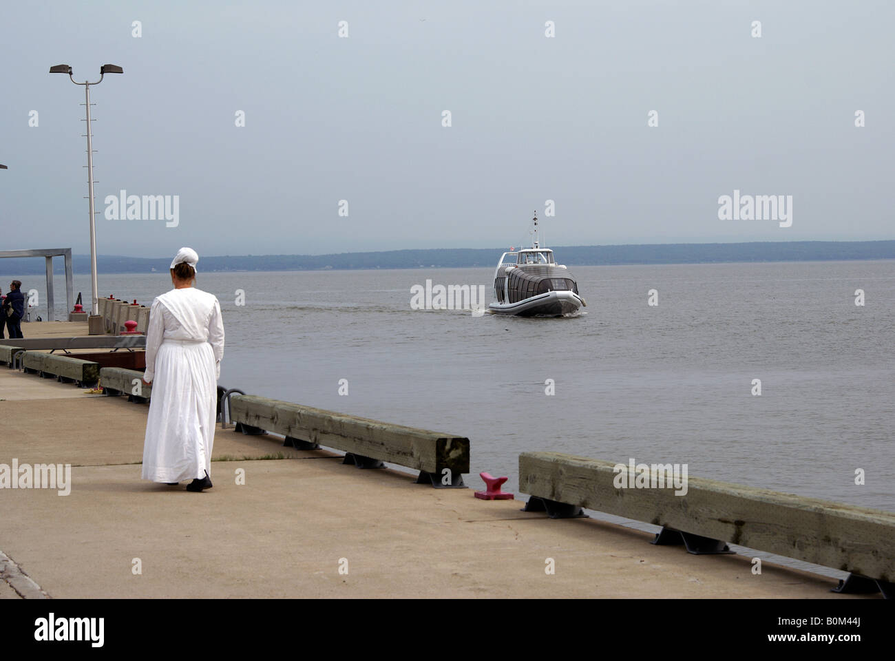 Grosse Isle Historic Site dock Gaspe Quebec Canada Stock Photo - Alamy