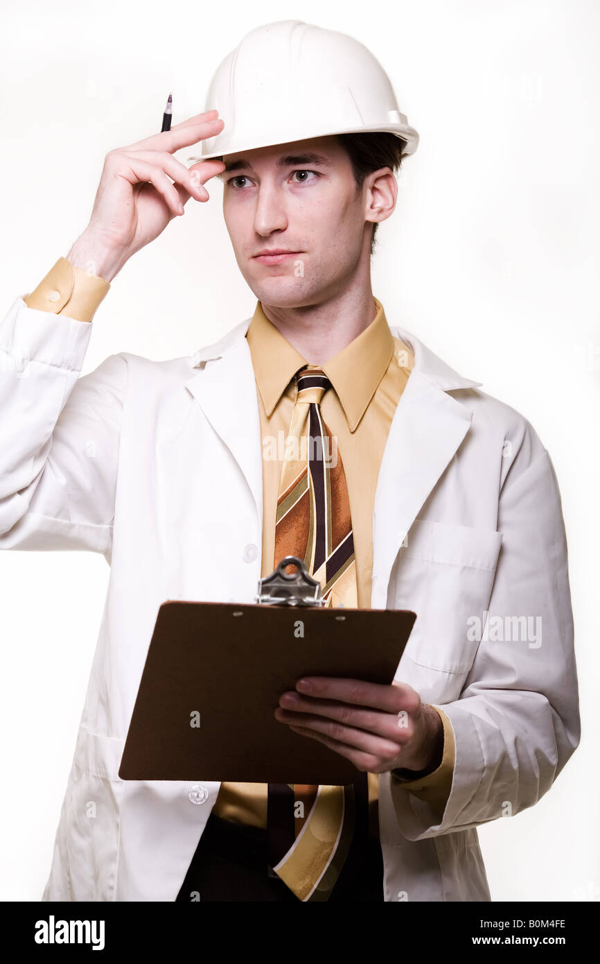 Young man engineer Stock Photo - Alamy