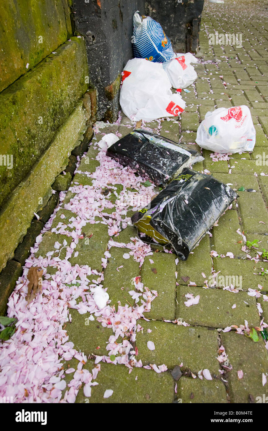 Rubbish dumped in Liverpool UK Stock Photo - Alamy