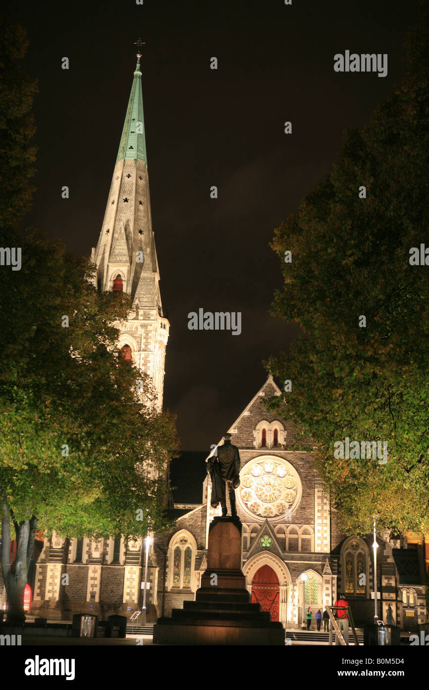 Statue of John Robert Godley - founder of Christchurch New Zealand in ...