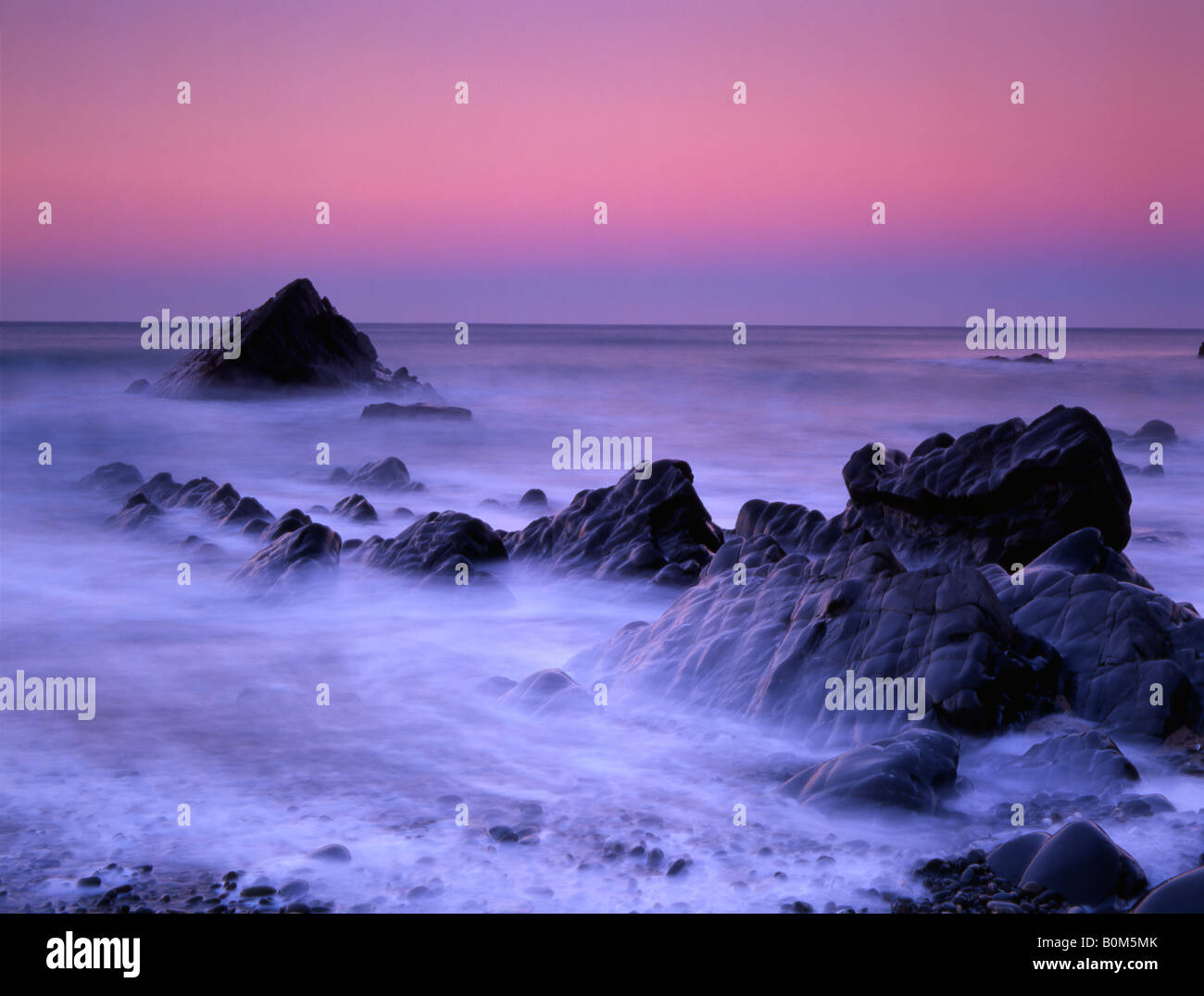 Sandymouth dawn 2, Cornwall, UK Stock Photo - Alamy