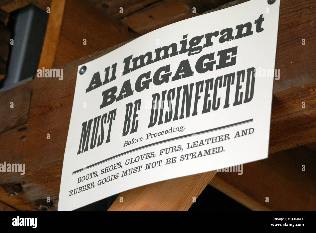 Grosse Isle Historic Site sign Gaspe Quebec Canada Stock Photo - Alamy