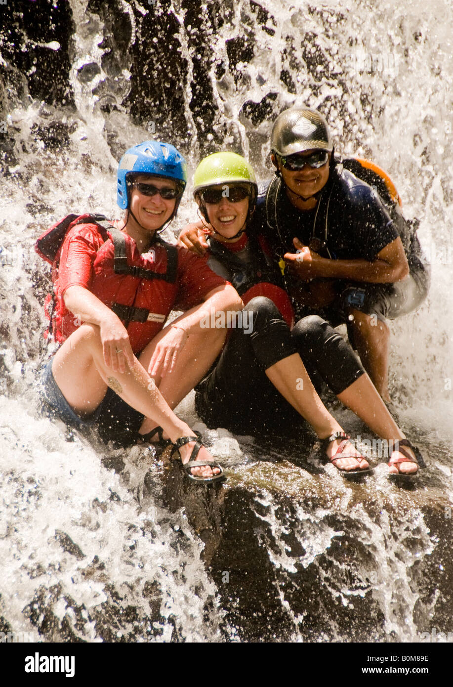 Playing in waterfall hi-res stock photography and images - Alamy