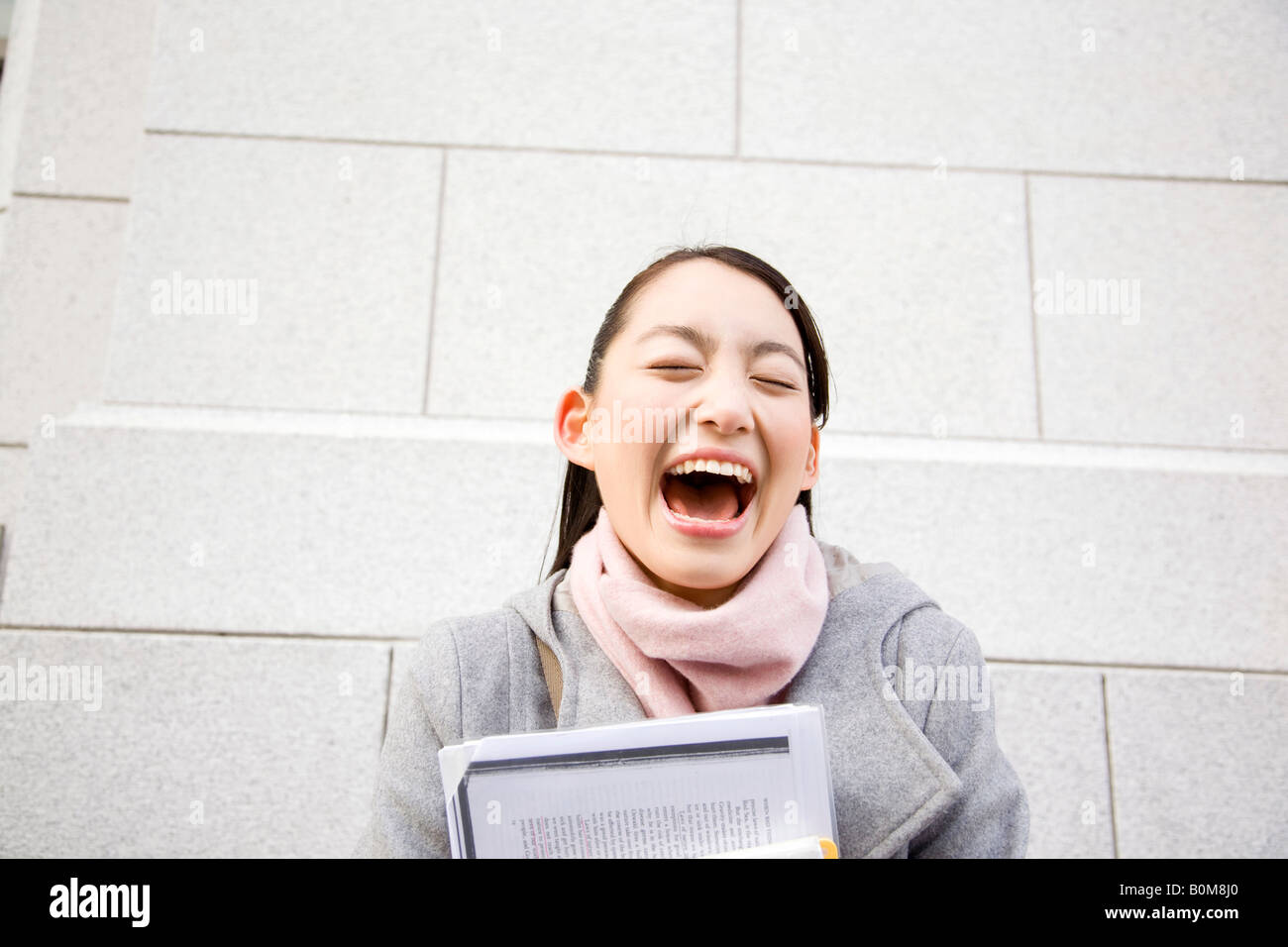 Japanese woman shouting Stock Photo - Alamy