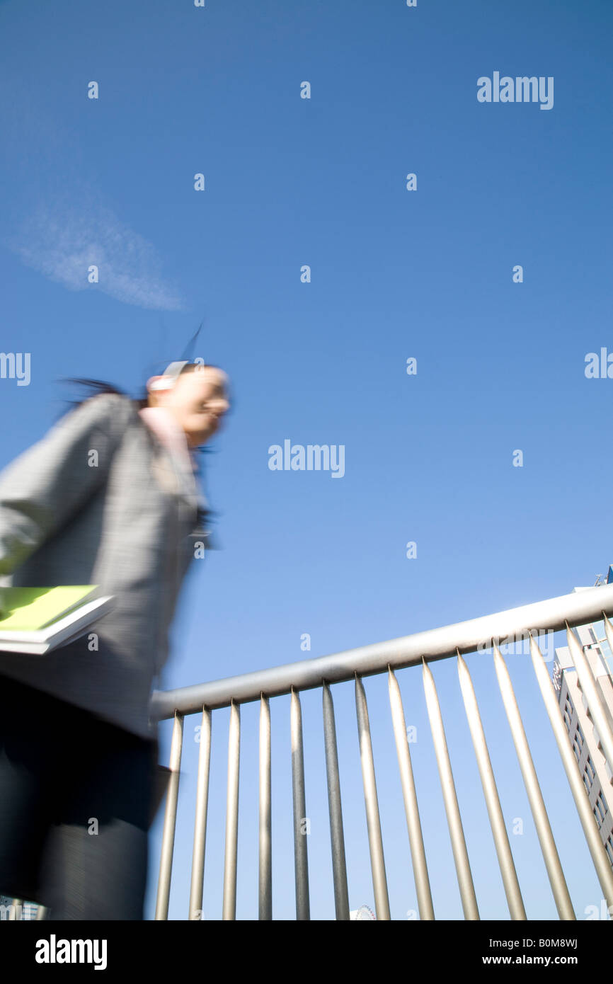 Japanese woman below the blue sky Stock Photo - Alamy