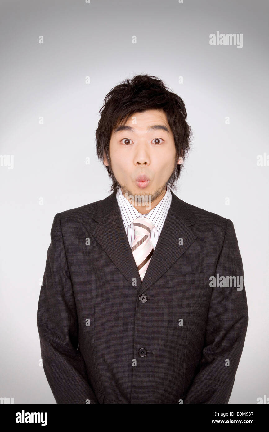 Portrait of Japanese office worker Stock Photo - Alamy