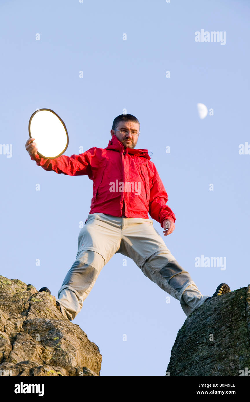 Moon reflecting sun light hi-res stock photography and images - Alamy