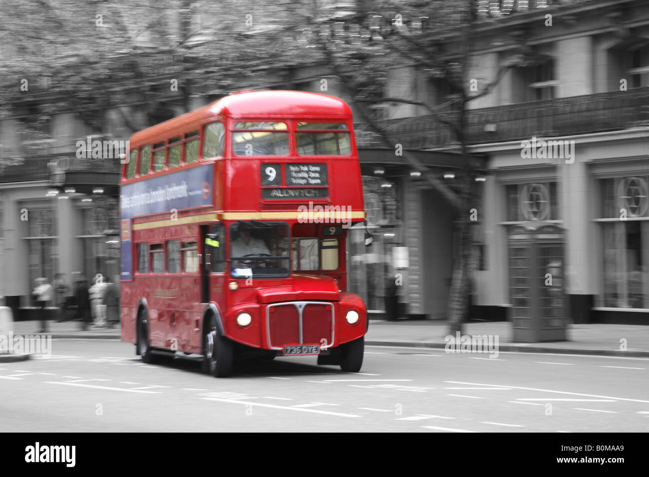 Red Routemaster Bus London UK Stock Photo - Alamy