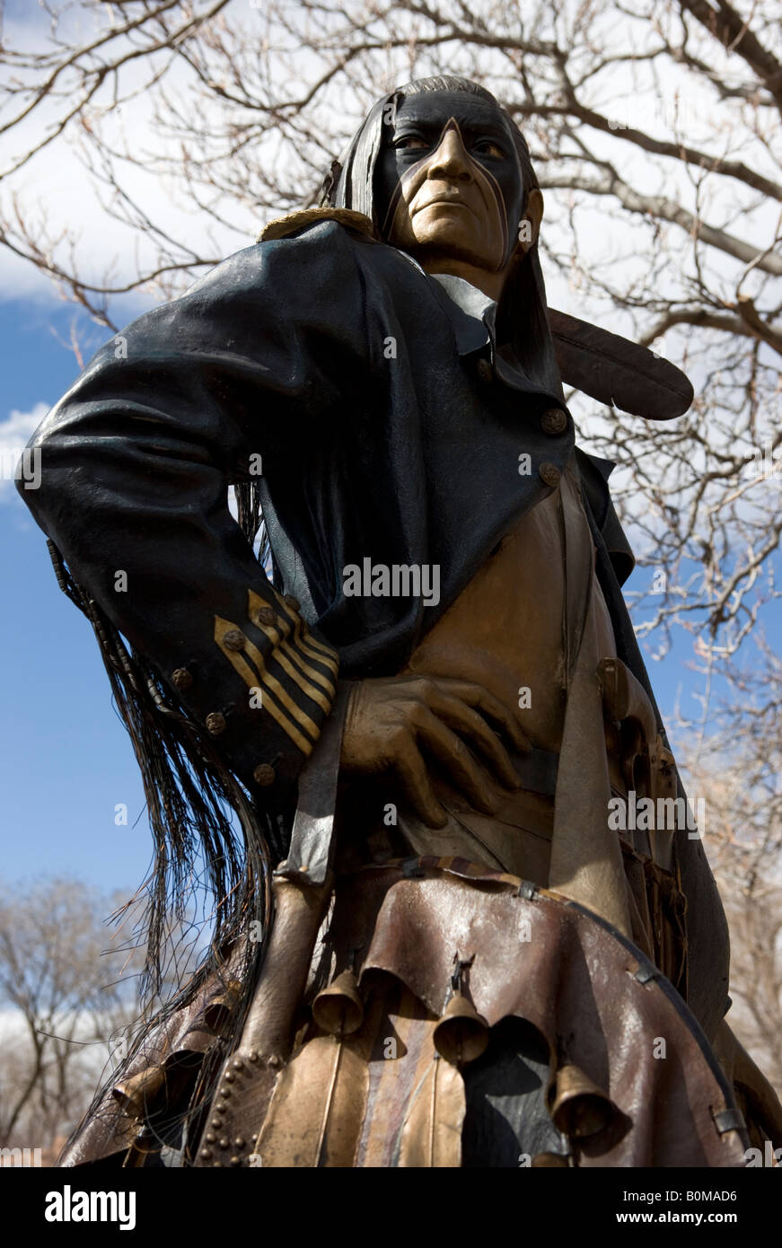 statue of an indian , sculpture Stock Photo - Alamy