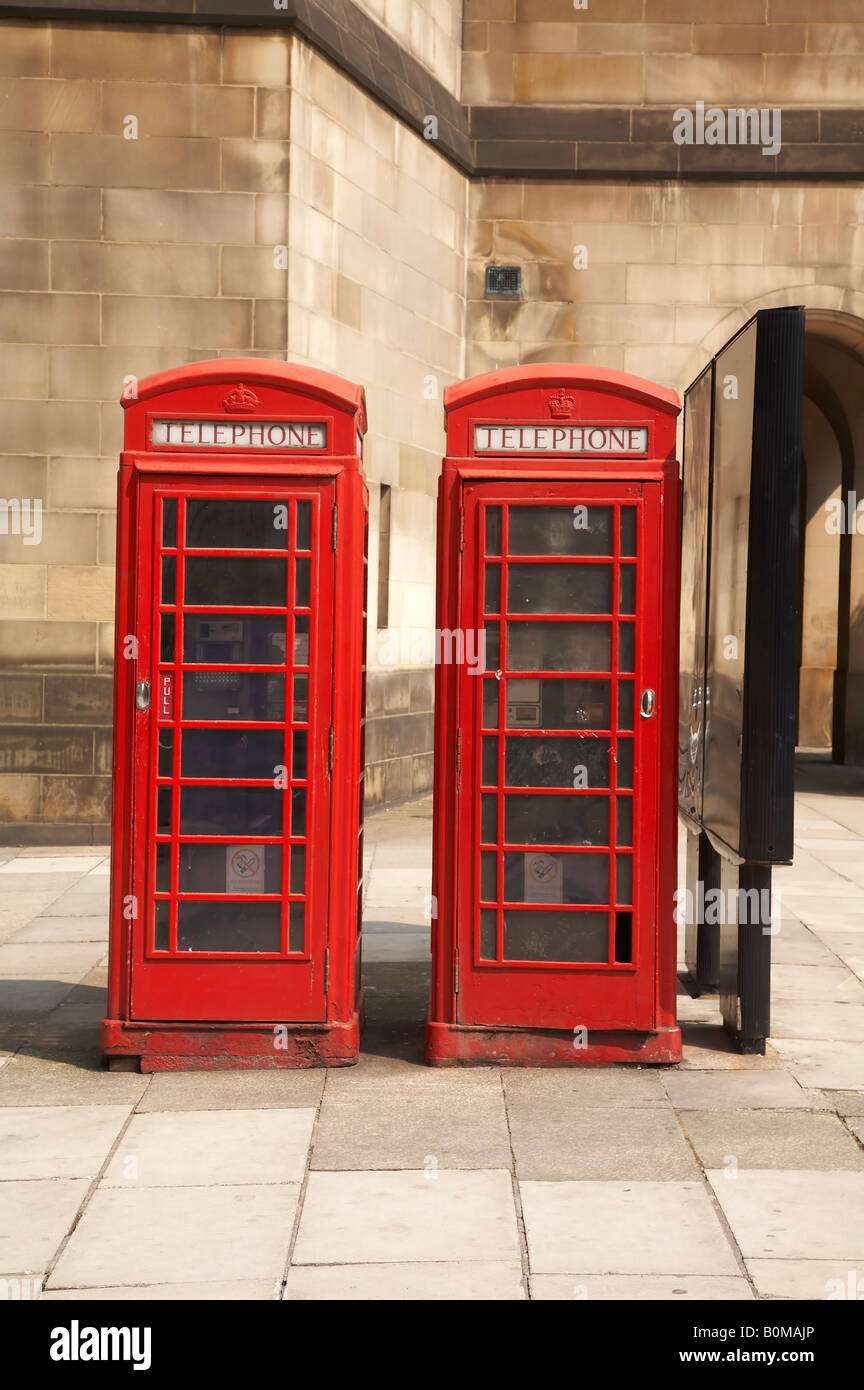 British red telephone boxes Stock Photo - Alamy