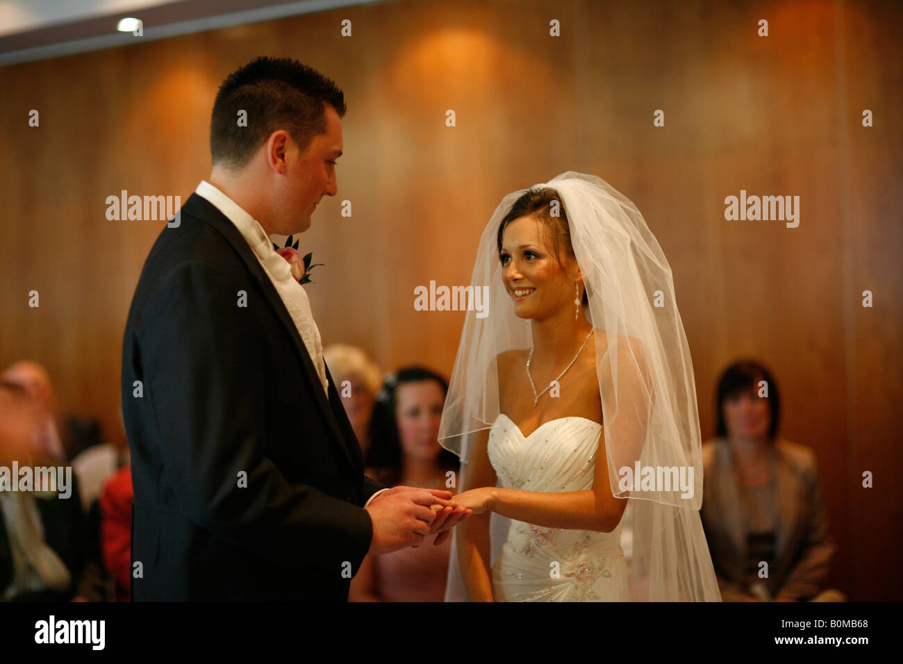 Bride and Groom Stock Photo - Alamy