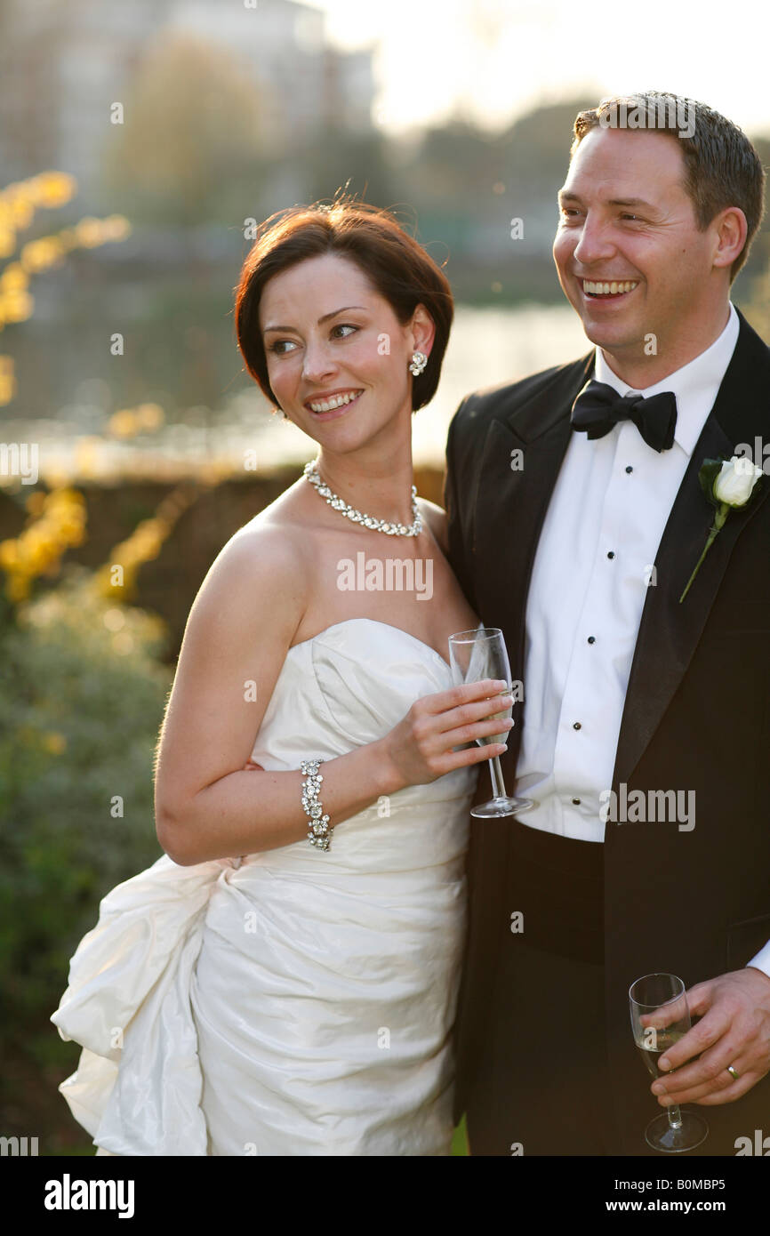 Bride and Groom Stock Photo - Alamy