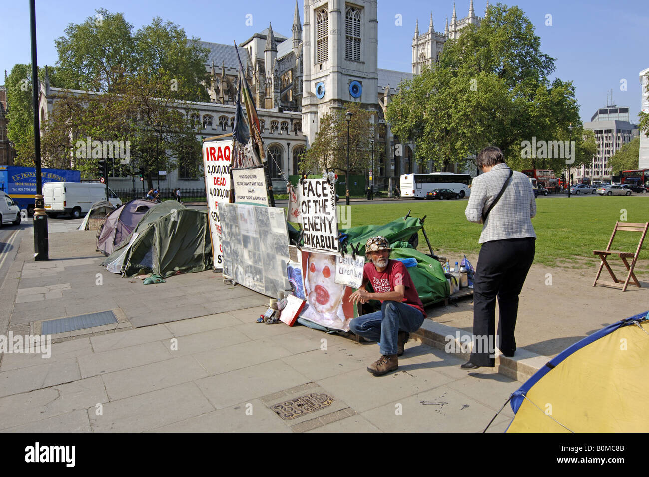 Brian Haw the only legal Peace demonstrator in Parliment Square London ...