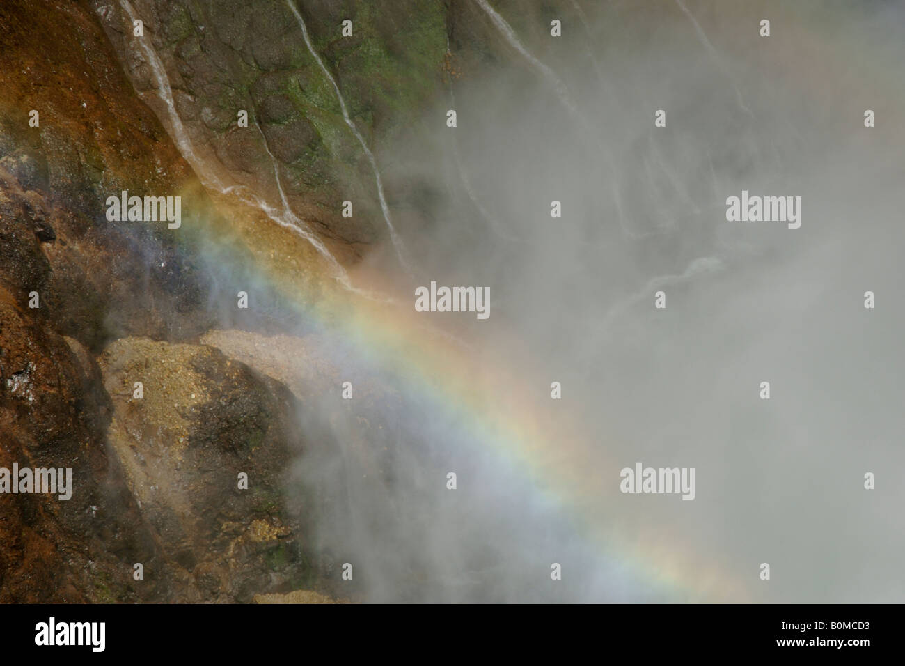 water rainbow waterfall river acqua cascata fiume Canyon di Yellowstone ...
