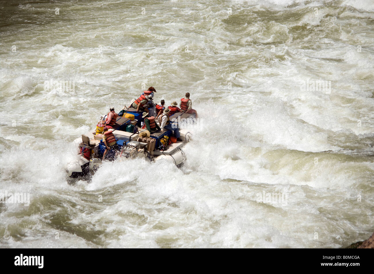 Running Lava Falls on the Colorado River Grand Canyon National Park ...