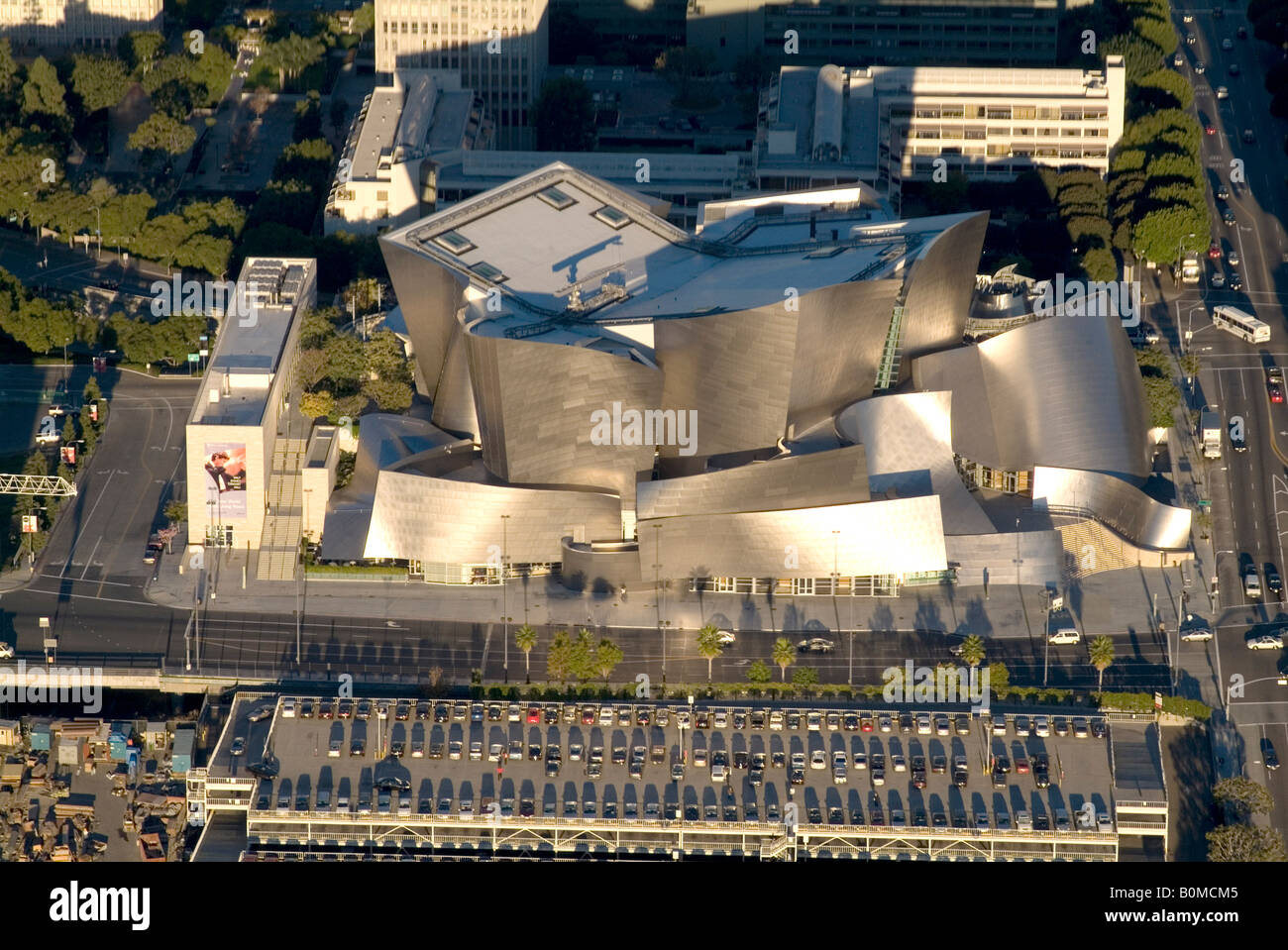 Aerial of the Disney Centre, Los Angeles, California, USA Stock Photo ...
