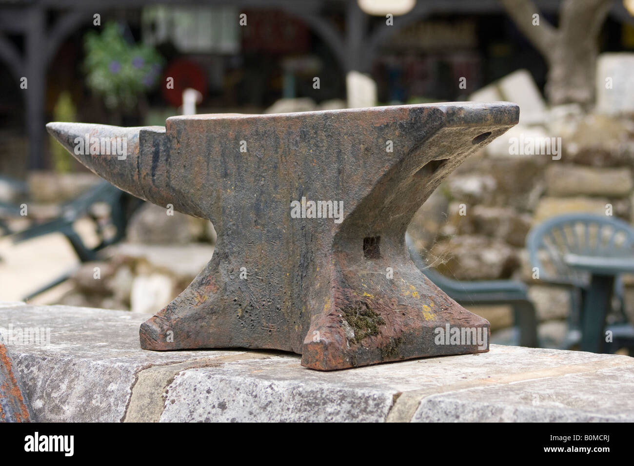 Old iron anvil Stock Photo - Alamy