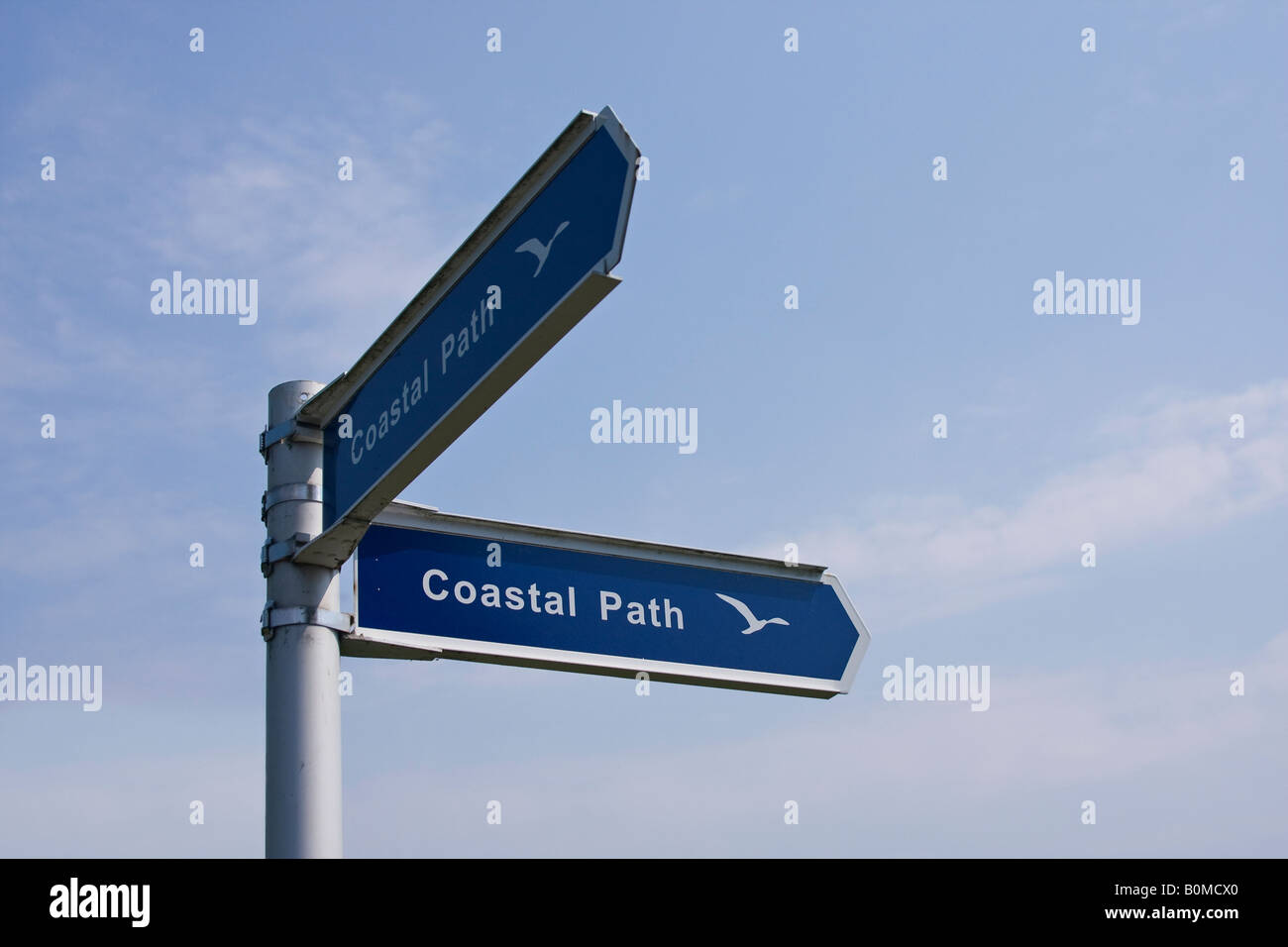 Coastal path sign on the Isle of Wight, England, UK Stock Photo - Alamy