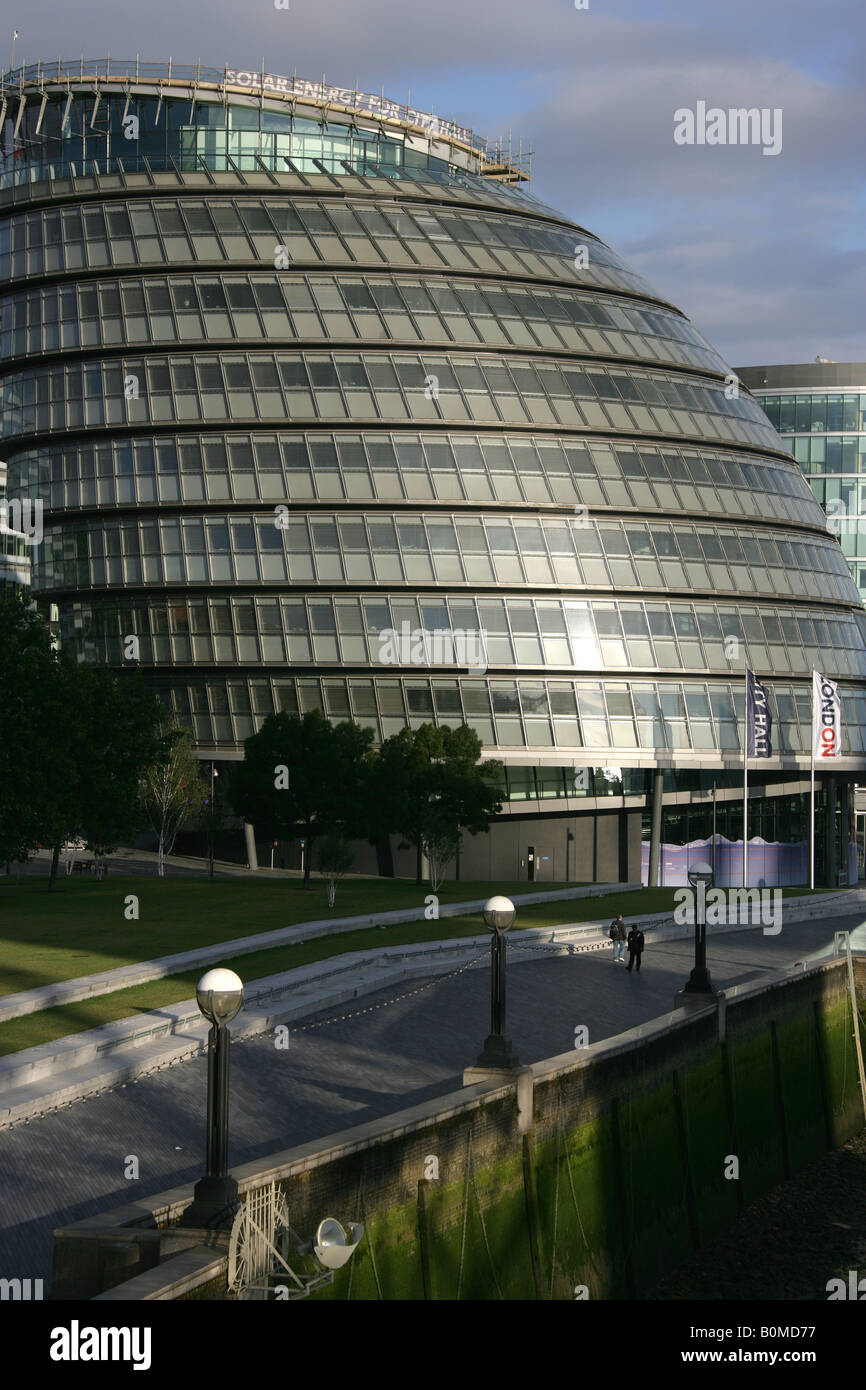 City of London, England. The Norman Foster designed City Hall, locally ...