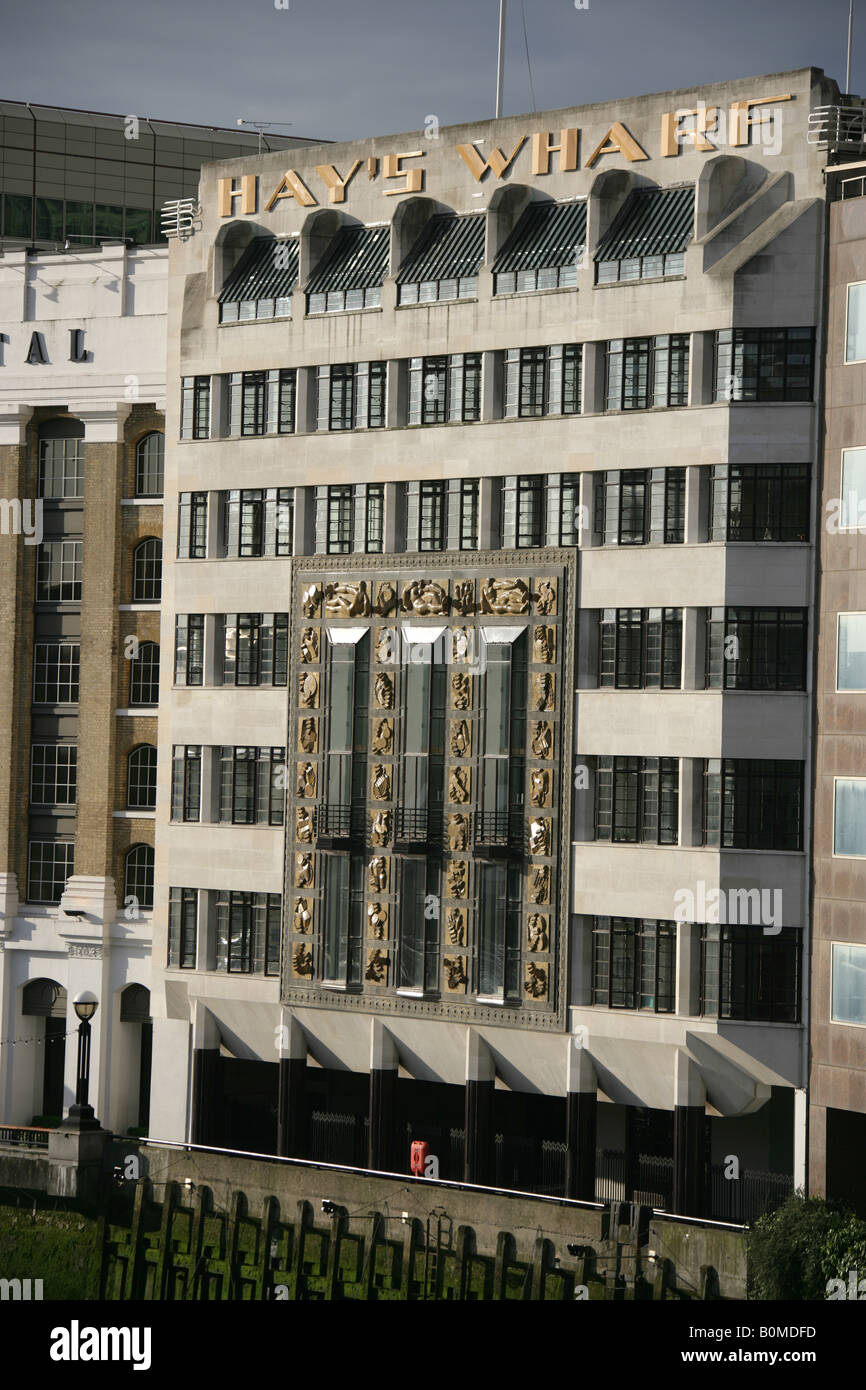 City of London, England. Hay’s Wharf at Tooley Street on the south bank ...