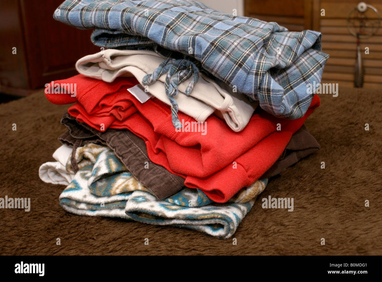 Freshly washed clothes Stock Photo - Alamy