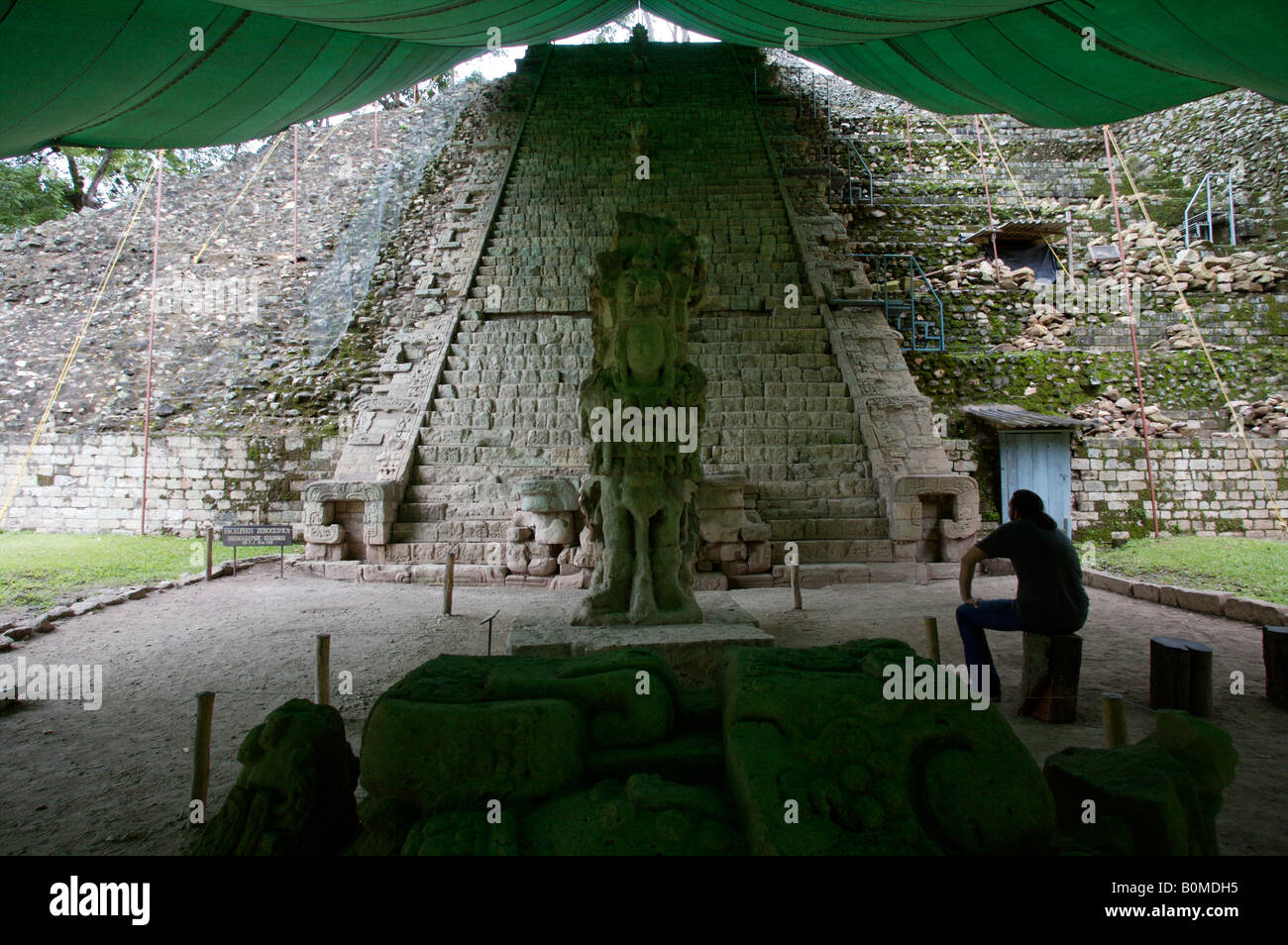 The Copan Ruins site and park in Copan Honduras on November 03 2006 ...