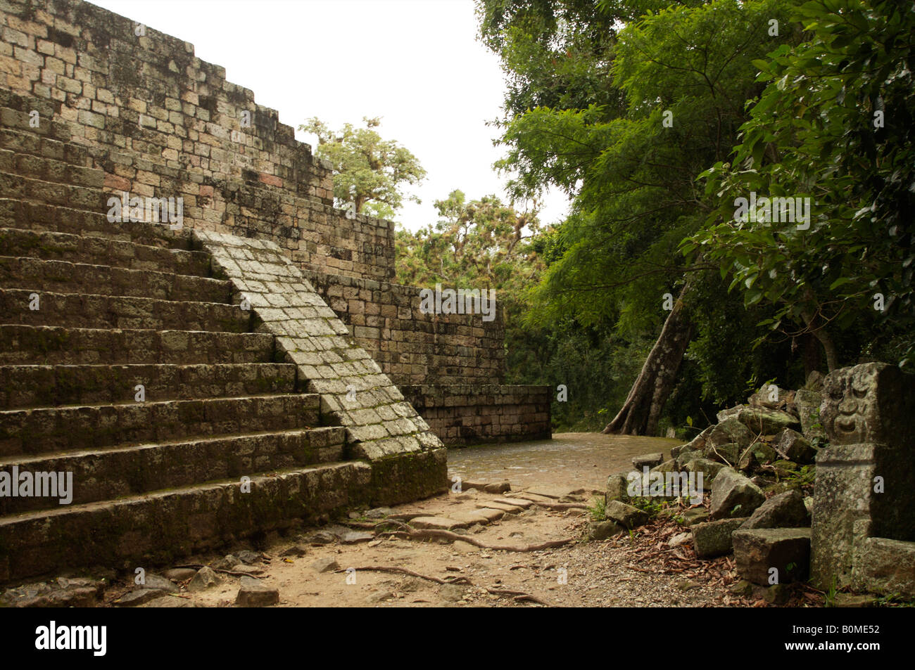 The Copan Ruins site and park in Copan Honduras on November 03 2006 ...