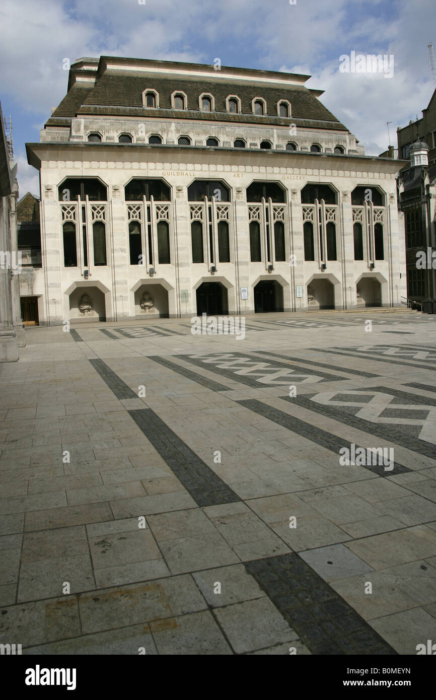 City of London, England. London Guildhall Art Gallery with Guildhall ...