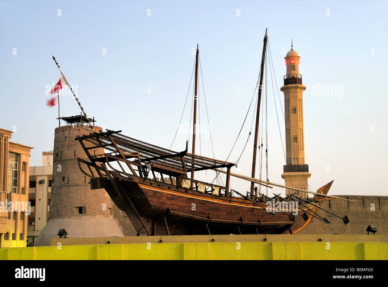 Dubai, United Arab Emirates, Monuments Museums "Dubai Museum" the "Fort ...