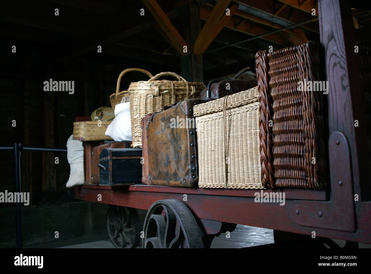 Grosse Isle Historic Site luggage Gaspe Quebec Stock Photo - Alamy