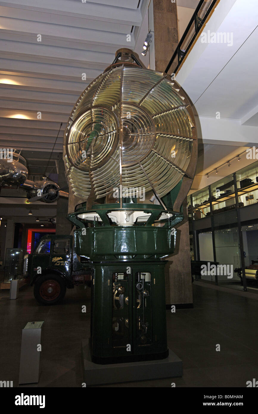 The illumination lenses and rotation mechanism from a Lighthouse in the ...