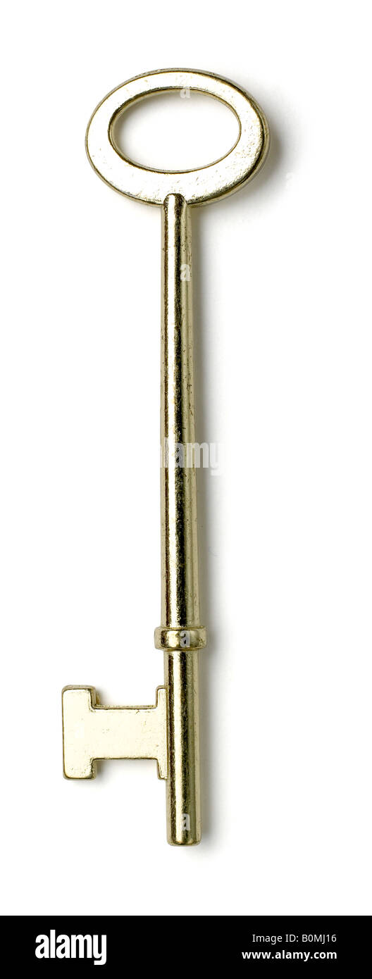 brass skeleton Key Stock Photo - Alamy