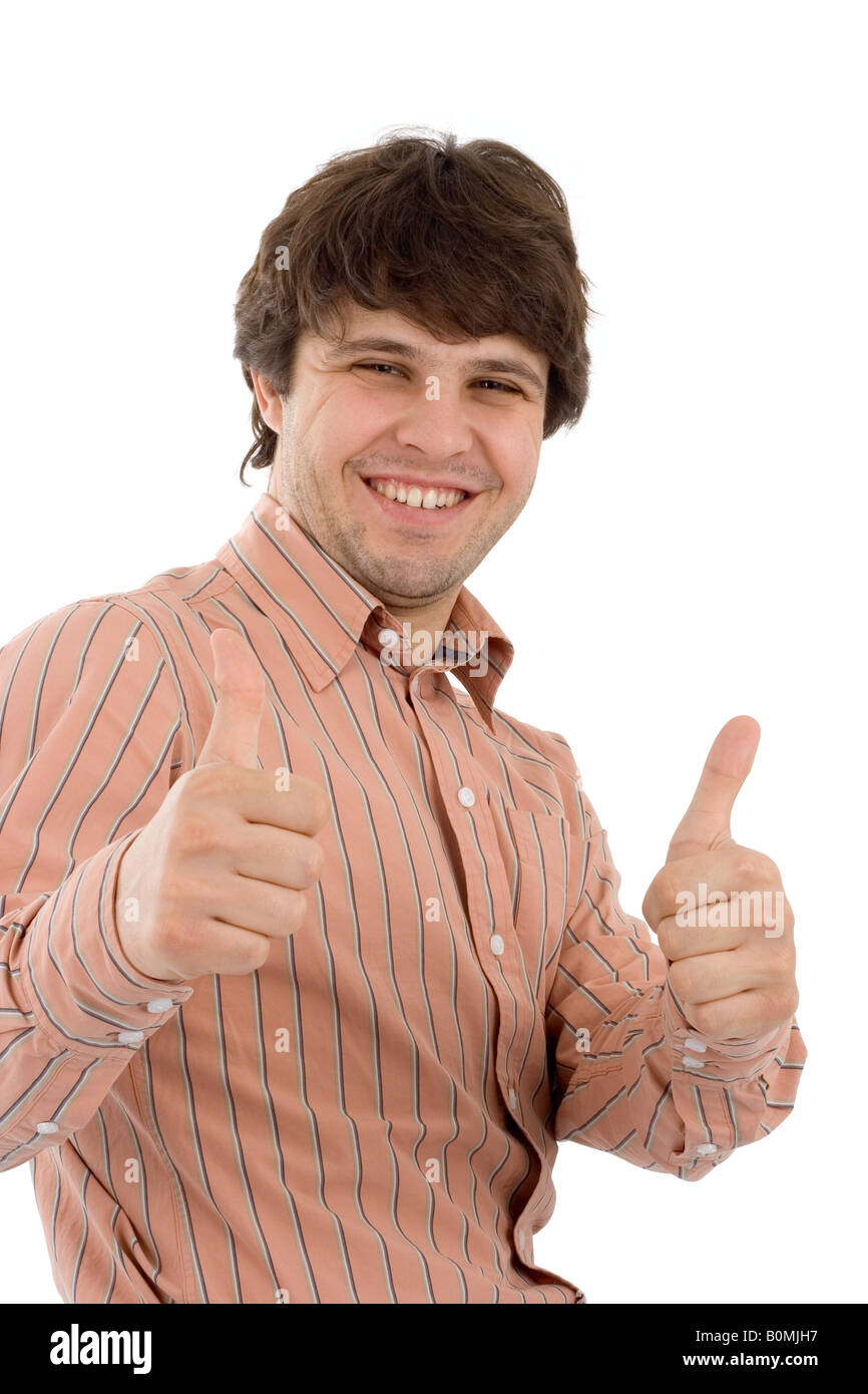 Two thumbs up! Stock Photo - Alamy