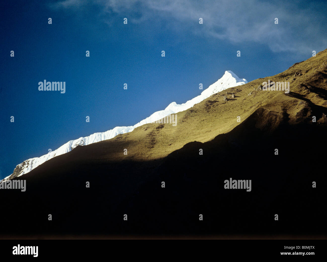 mountain range of cordillera veronica urubamba valley peru Stock Photo ...