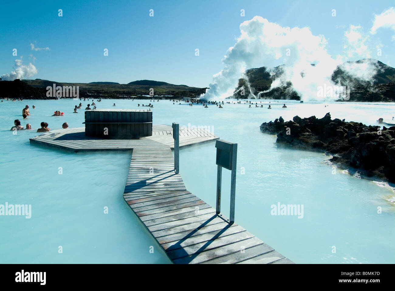 Blue Lagoon Swimming pool, Iceland Stock Photo - Alamy