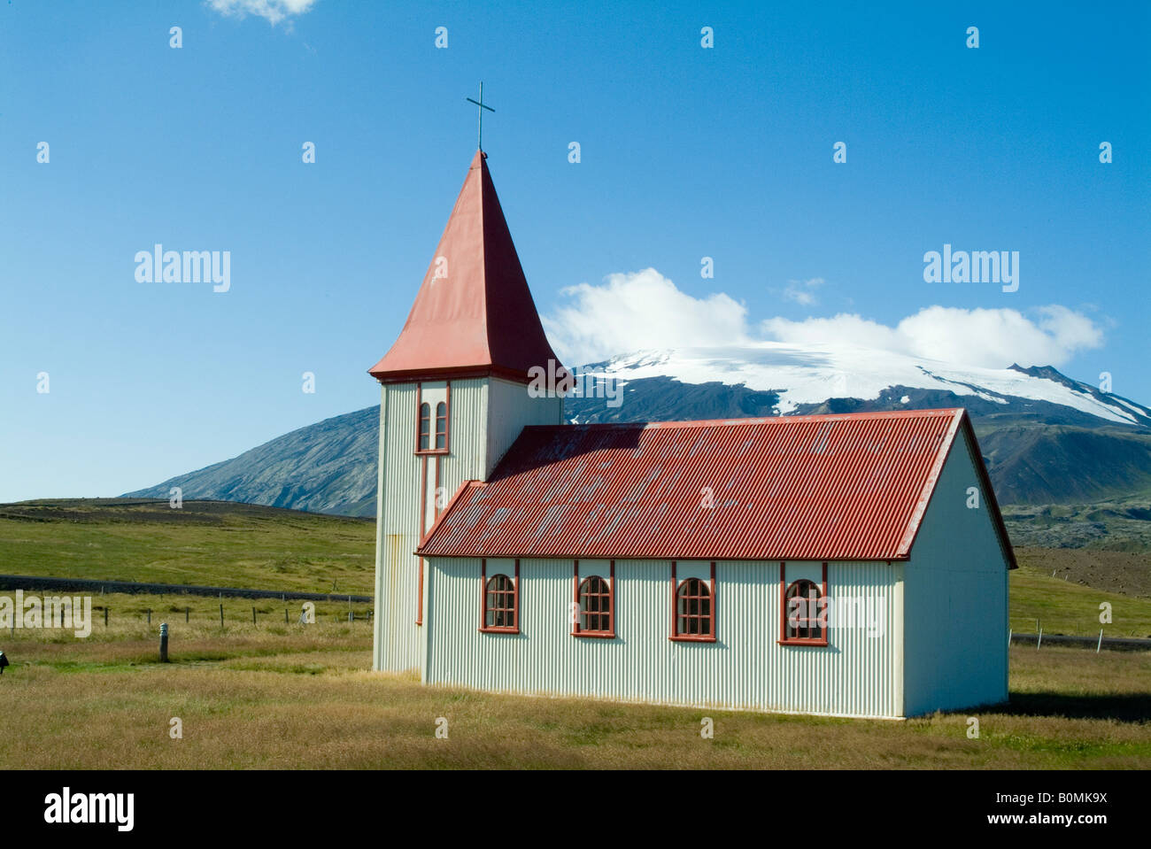 Hellnar traditional Church, Snaefellsness, Iceland Stock Photo - Alamy