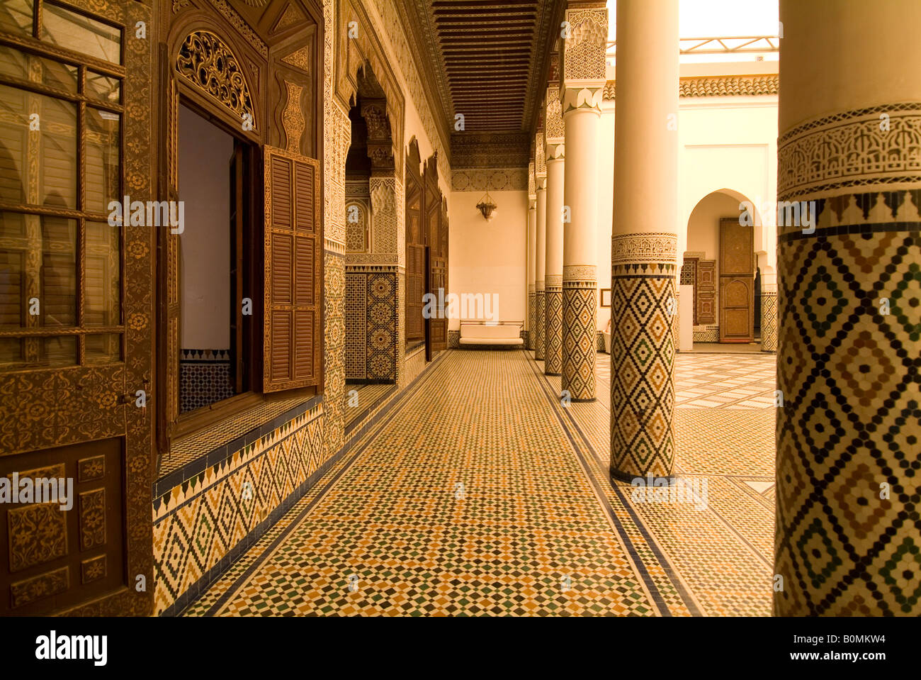 Inner court yard marrakech museum hi-res stock photography and images ...