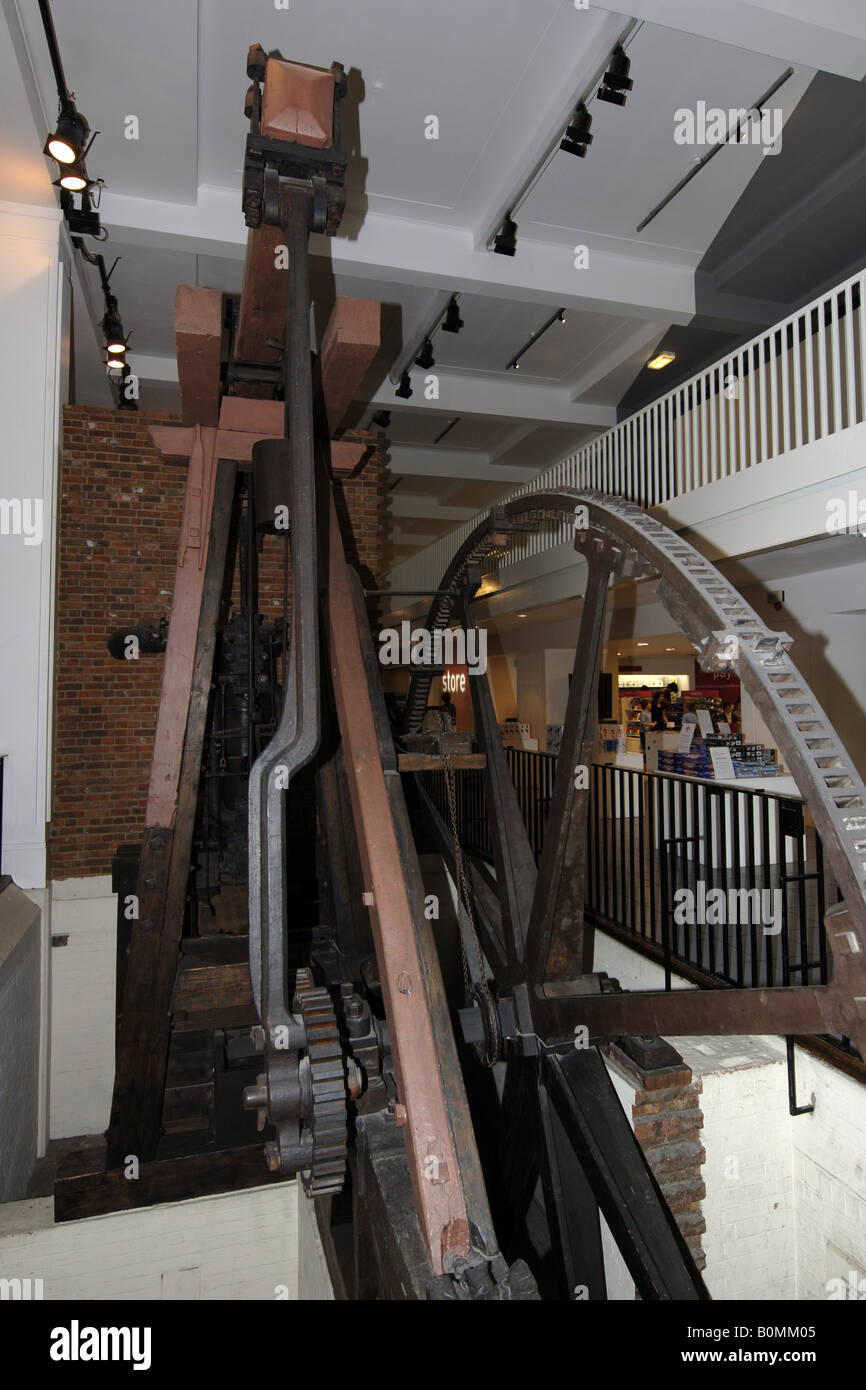 A Beam Engine on display in the Science Museum London Stock Photo - Alamy