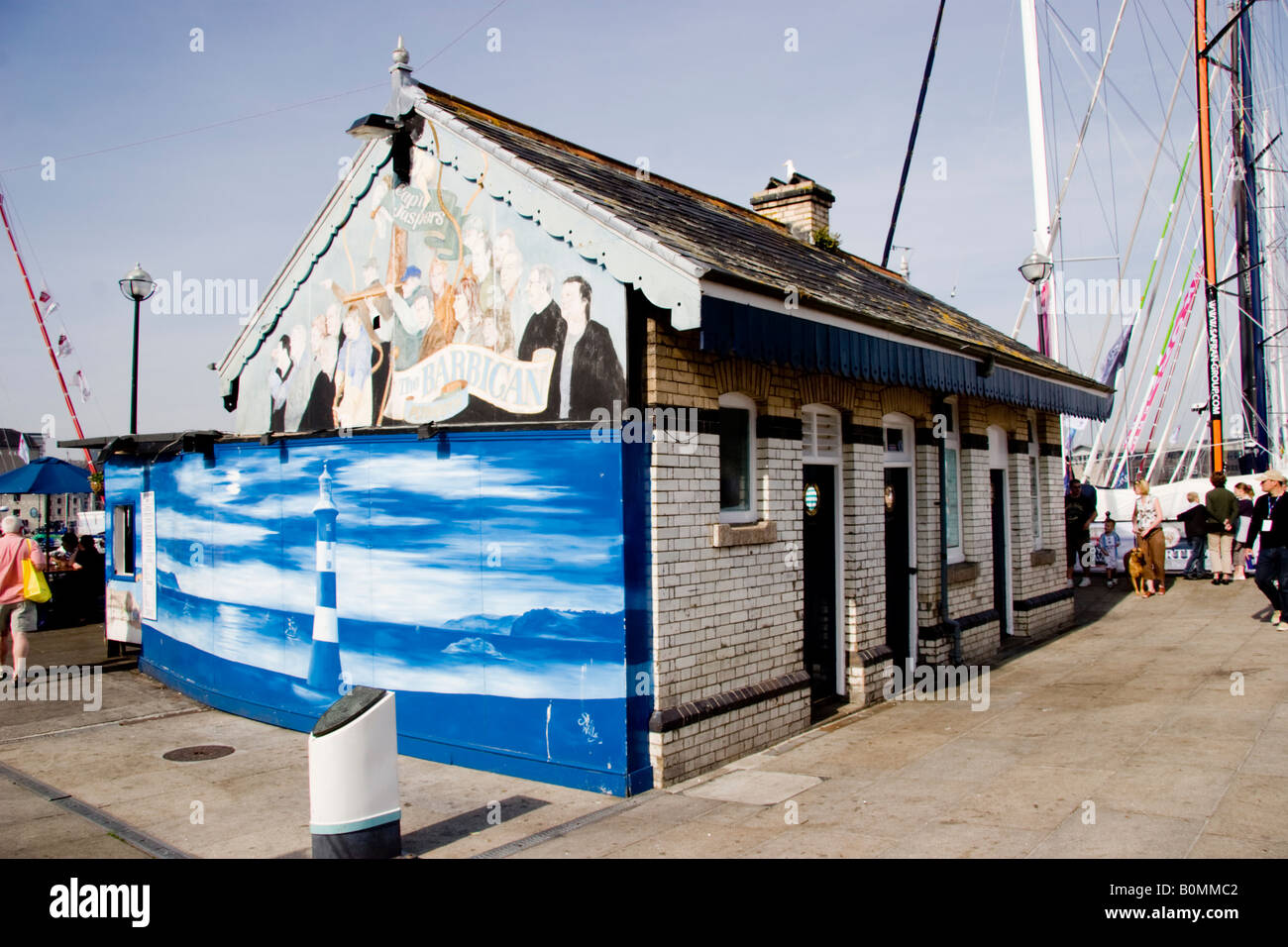 Old fish market Barbican Plymouth harbour England Stock Photo - Alamy
