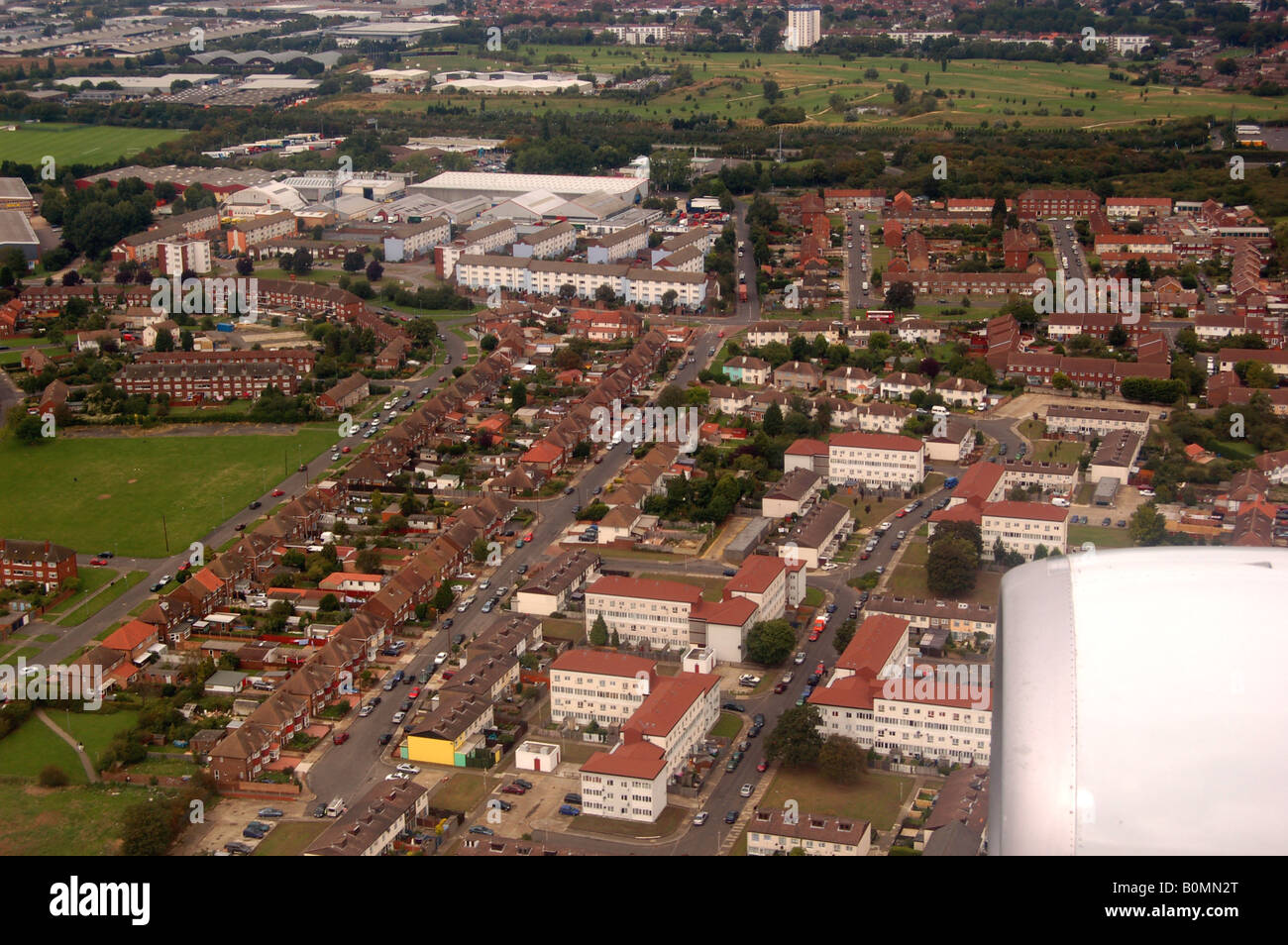 Birds eye view of Heathrow, London, England Stock Photo - Alamy