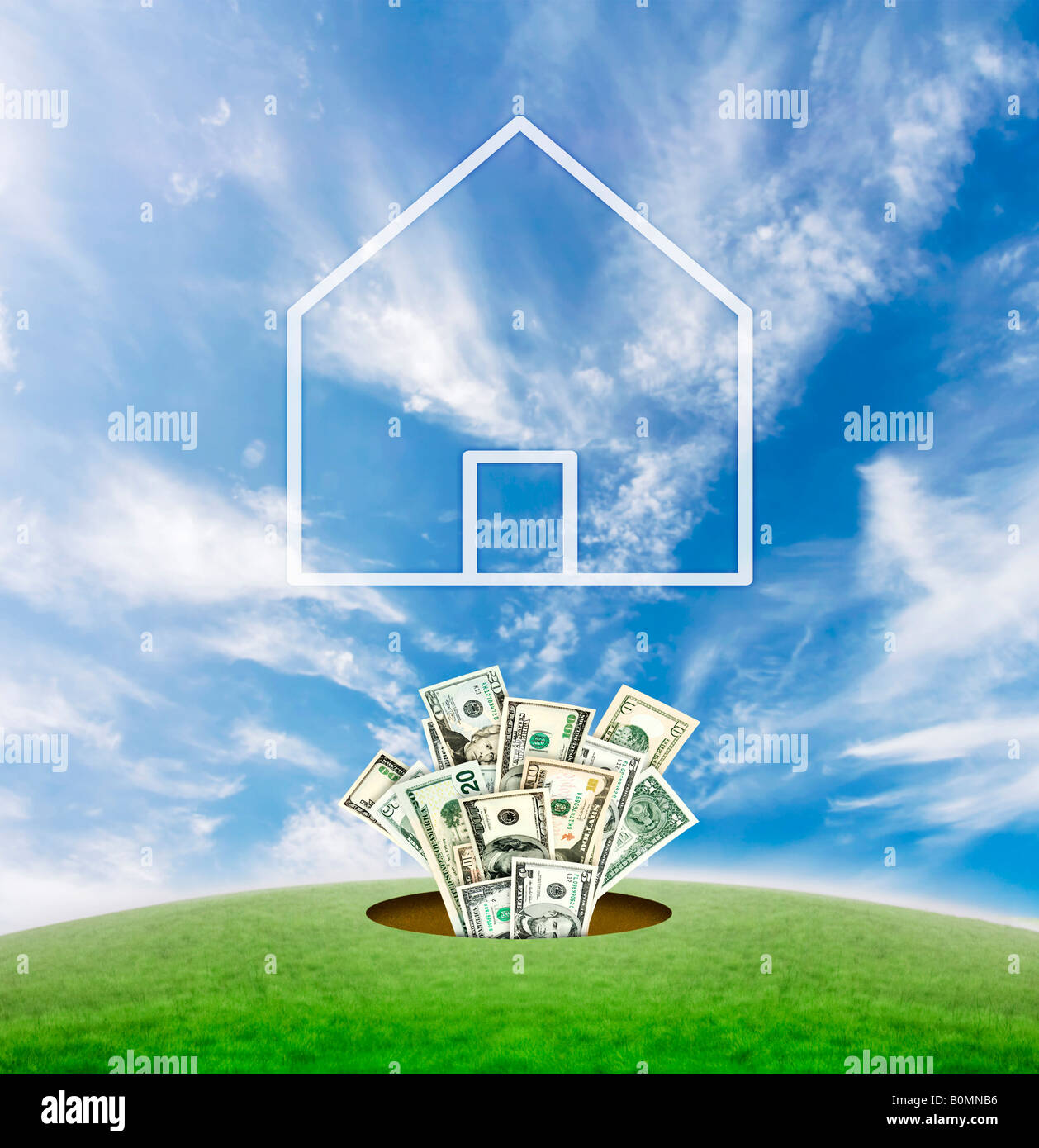 Real estate america metaphor hi-res stock photography and images - Alamy